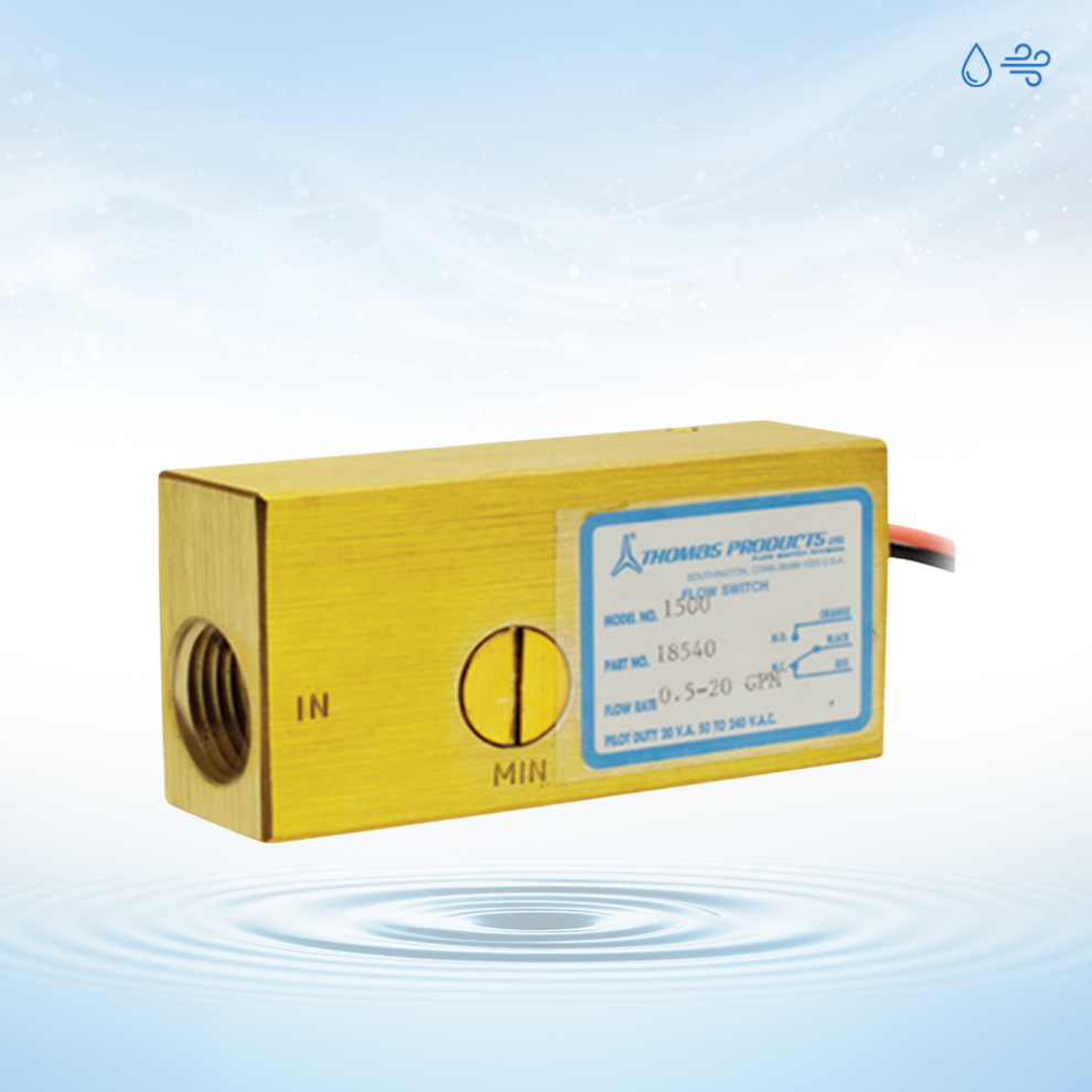 1500 Series Liquid or Gas Flow Switch - Brass | Thomas Products