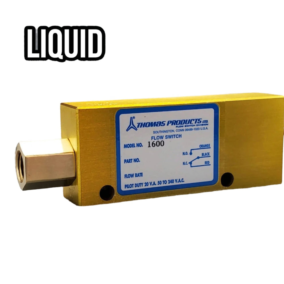 1600 Series Liquid or Gas Flow Switch - Brass | Thomas Products
